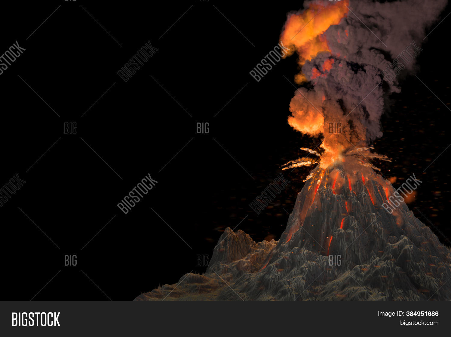 Stratovolcano Blast Image & Photo (Free Trial) | Bigstock