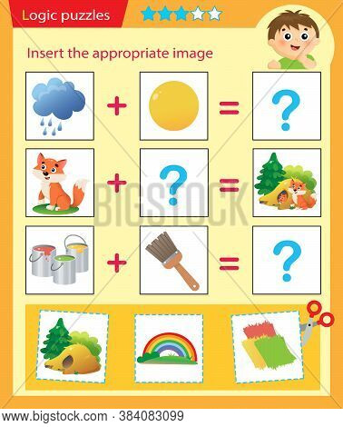 Logic Puzzle Kids. Vector & Photo (Free Trial) | Bigstock