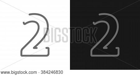 2 Number Line Design Vector & Photo (Free Trial) | Bigstock