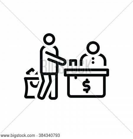 Black Line Icon Vector & Photo (Free Trial) | Bigstock