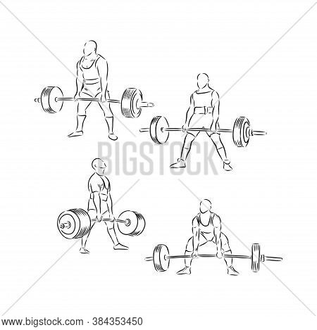Deadlift Drawing