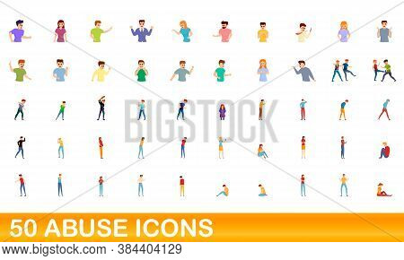 50 Abuse Icons Set. Vector & Photo (Free Trial) | Bigstock