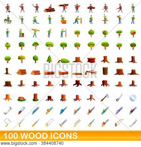 100 Wood Icons Set. Vector & Photo (Free Trial) | Bigstock