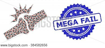 Mega Fail Scratched Vector & Photo (Free Trial) | Bigstock