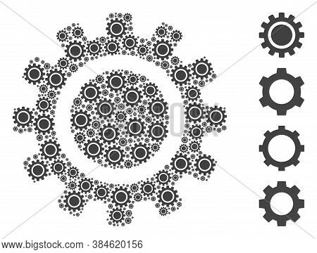 Vector Cog Collage Vector & Photo (Free Trial) | Bigstock