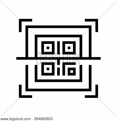 Scanning Qr Code Line Vector & Photo (Free Trial) | Bigstock