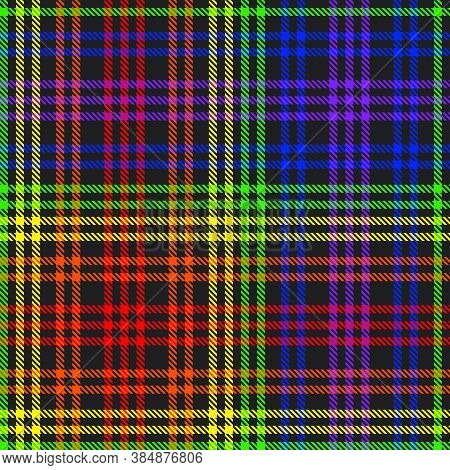 Rainbow Glen Plaid Textured Seamless Pattern - Stock Image - Everypixel