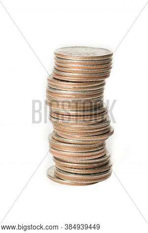 Stack Us Quarters On Image & Photo (Free Trial) | Bigstock