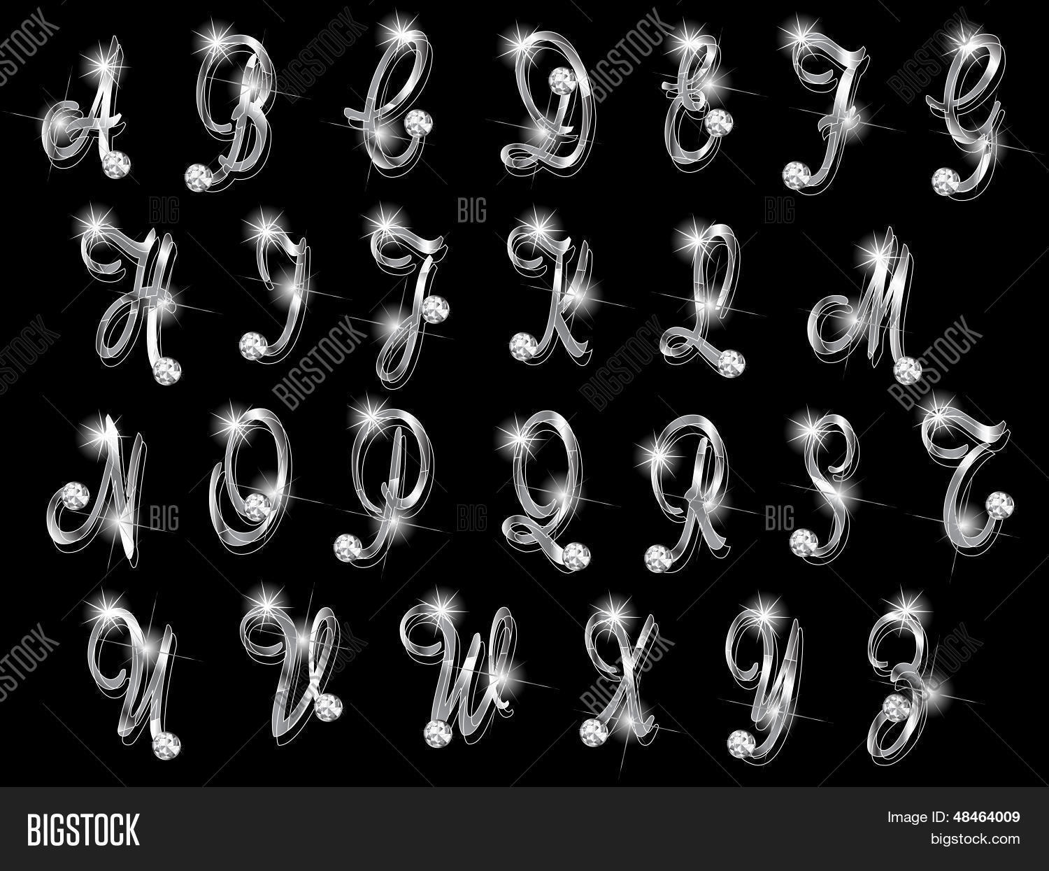 Diamond Letters Vector & Photo (Free Trial) | Bigstock