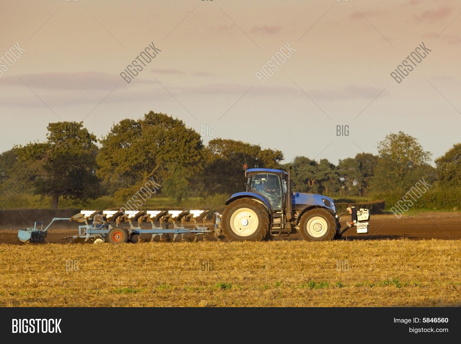 Tractor Plowing Image & Photo (Free Trial) | Bigstock