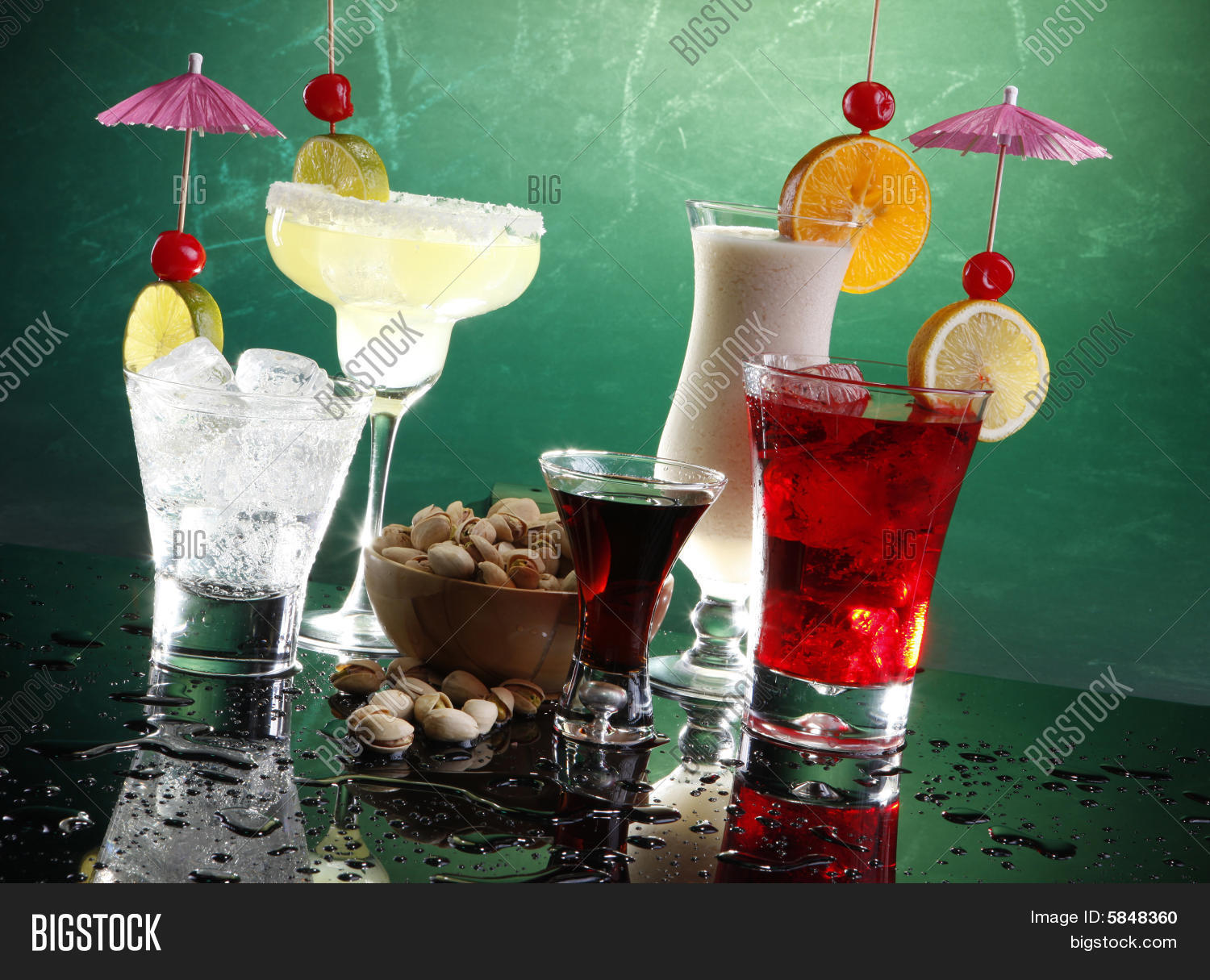 4 Happy Cocktails On Image & Photo (Free Trial) | Bigstock
