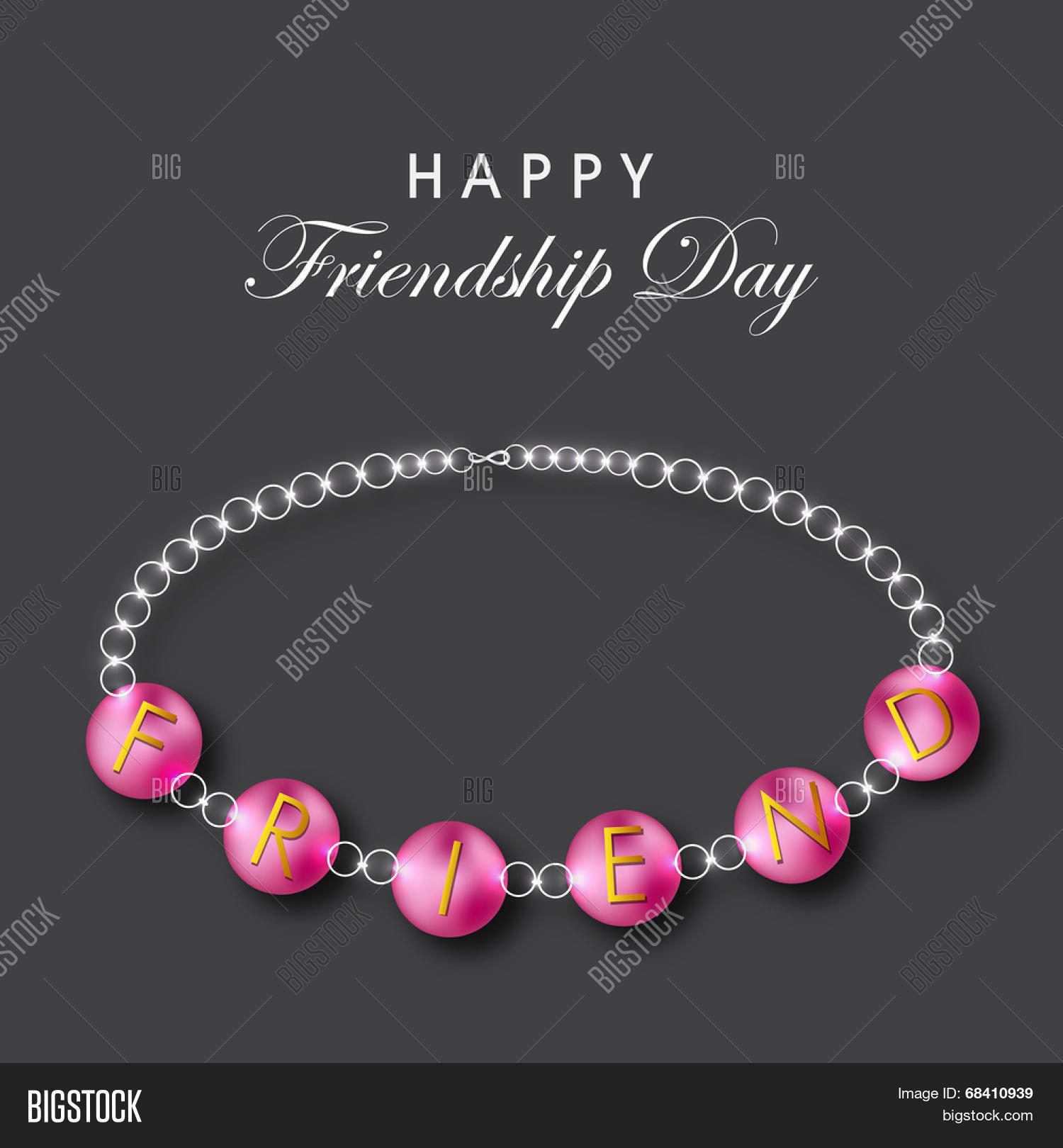 Friendship Band Pink Vector & Photo (Free Trial) | Bigstock