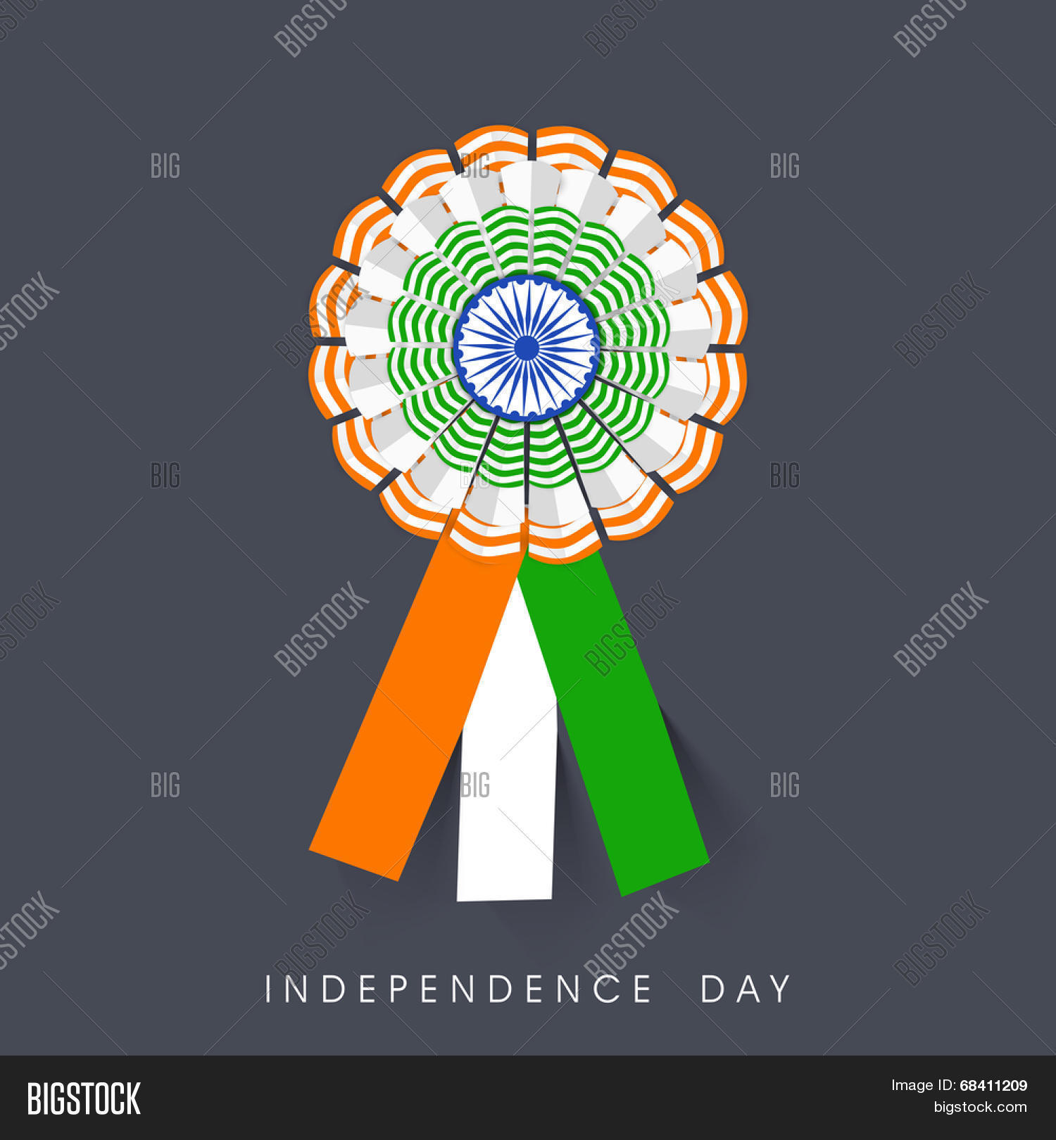 Badge Indian National Vector & Photo (Free Trial) | Bigstock