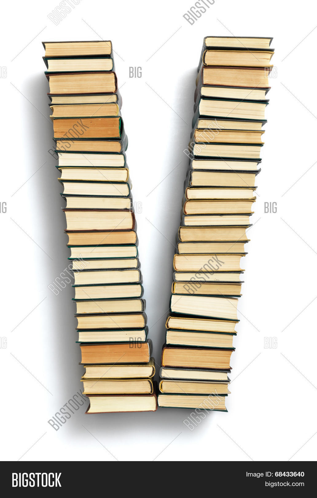 Letter V Formed Page Image & Photo (Free Trial) | Bigstock