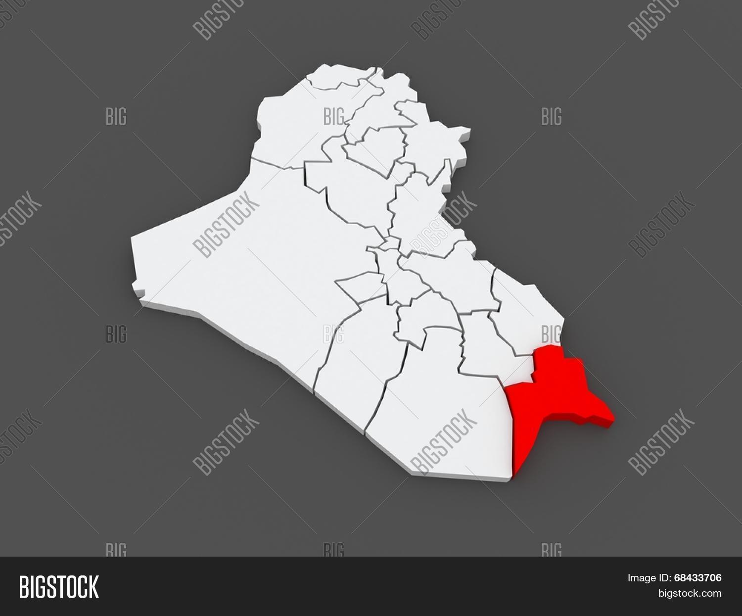 Map Basra. Iraq. 3d Image & Photo (Free Trial) | Bigstock