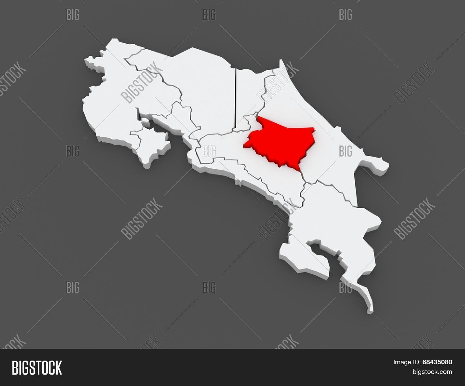 Map Cartago. Costa Image & Photo (Free Trial) | Bigstock