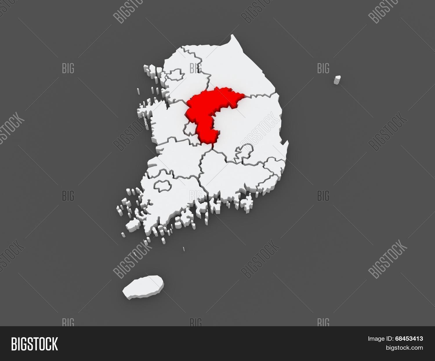 Map Chungcheongnam-do Image & Photo (Free Trial) | Bigstock