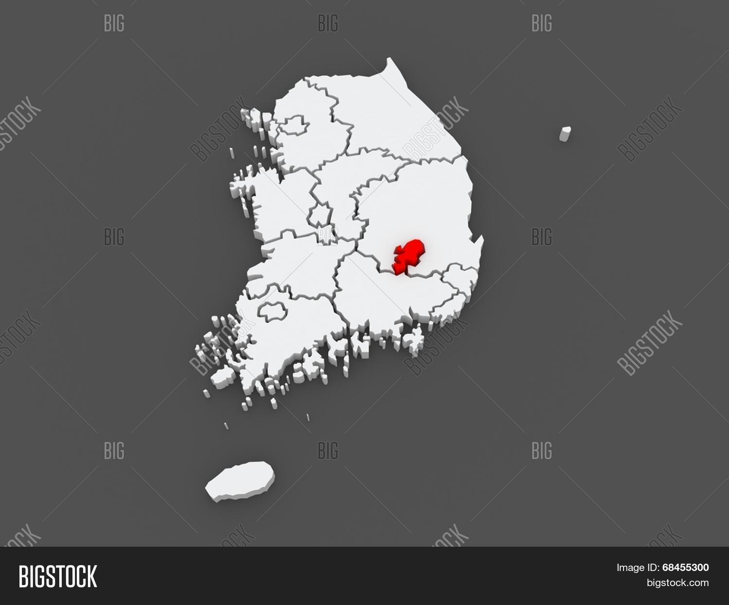 Map Daegu. South Korea Image & Photo (Free Trial) | Bigstock