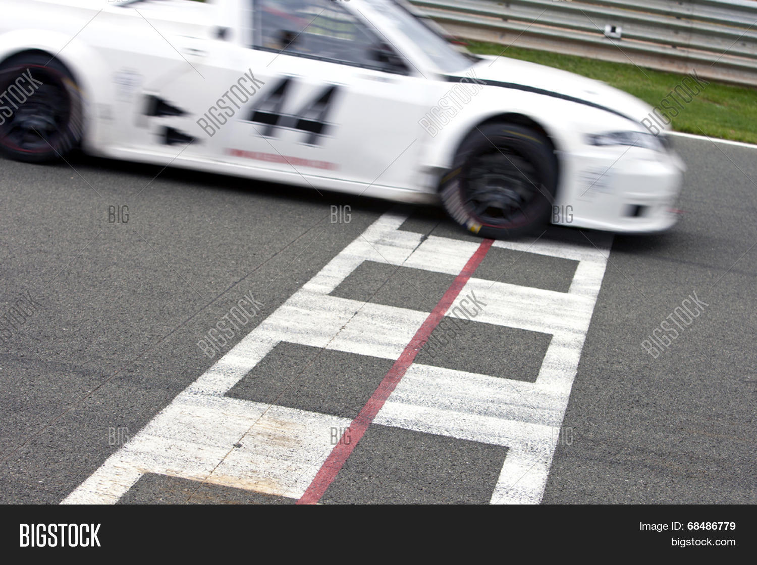 Race Car Crossing Image & Photo (Free Trial) | Bigstock