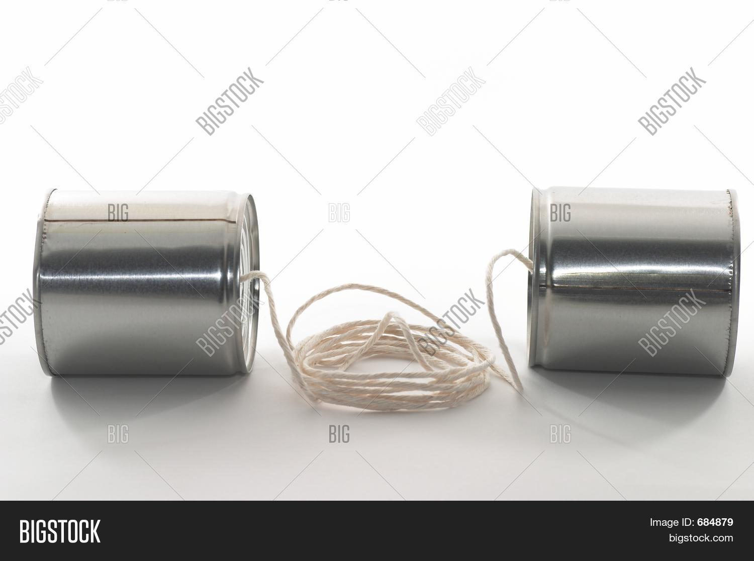 Tin Can Telephones Image & Photo (Free Trial) | Bigstock