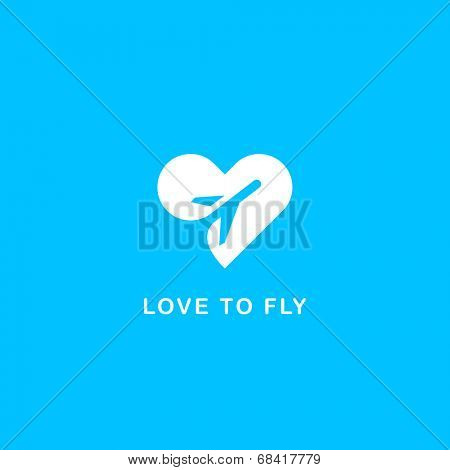 Love Fly Symbol Vector & Photo (Free Trial) | Bigstock