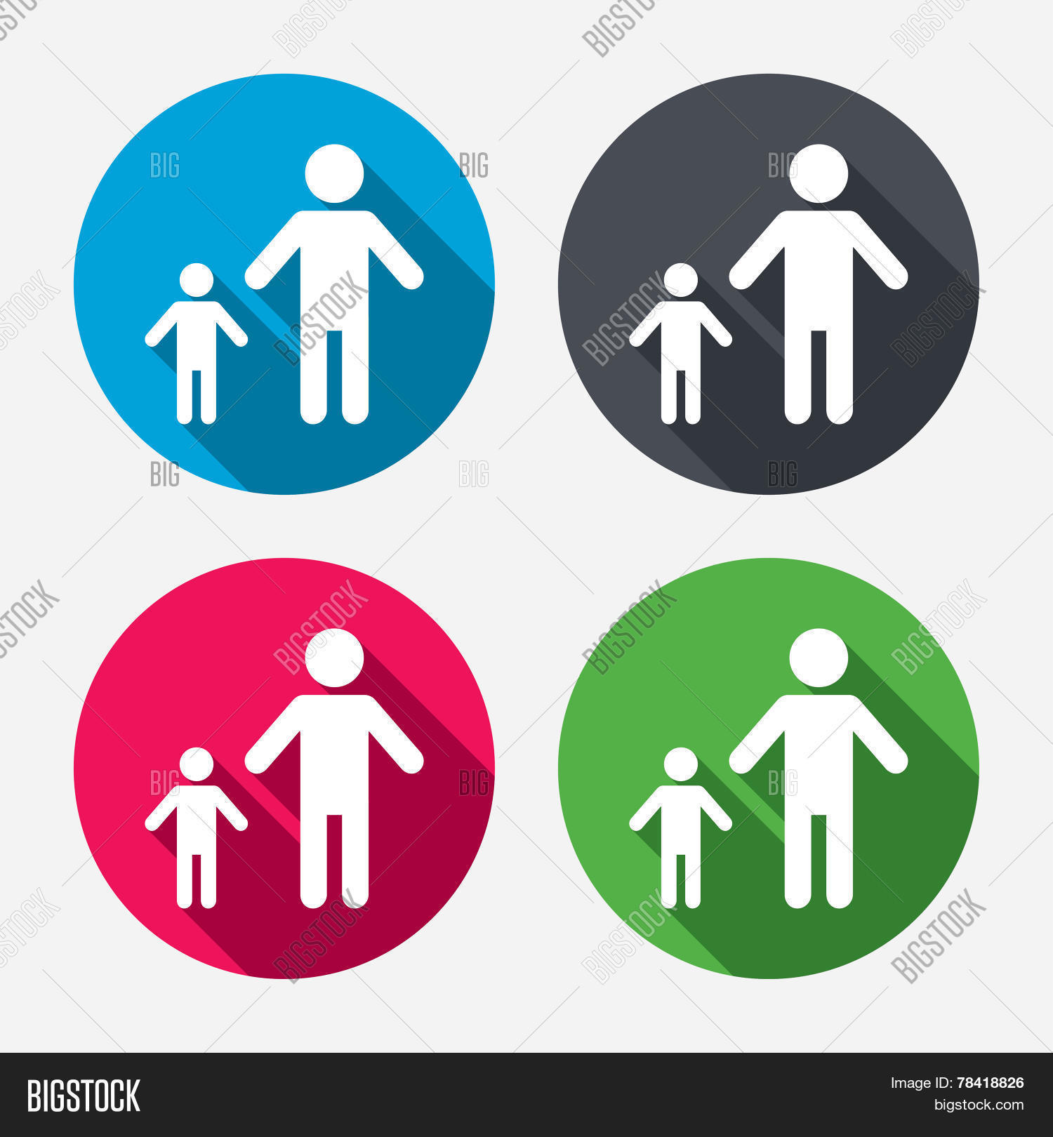 One-parent Family One Vector & Photo (Free Trial) | Bigstock