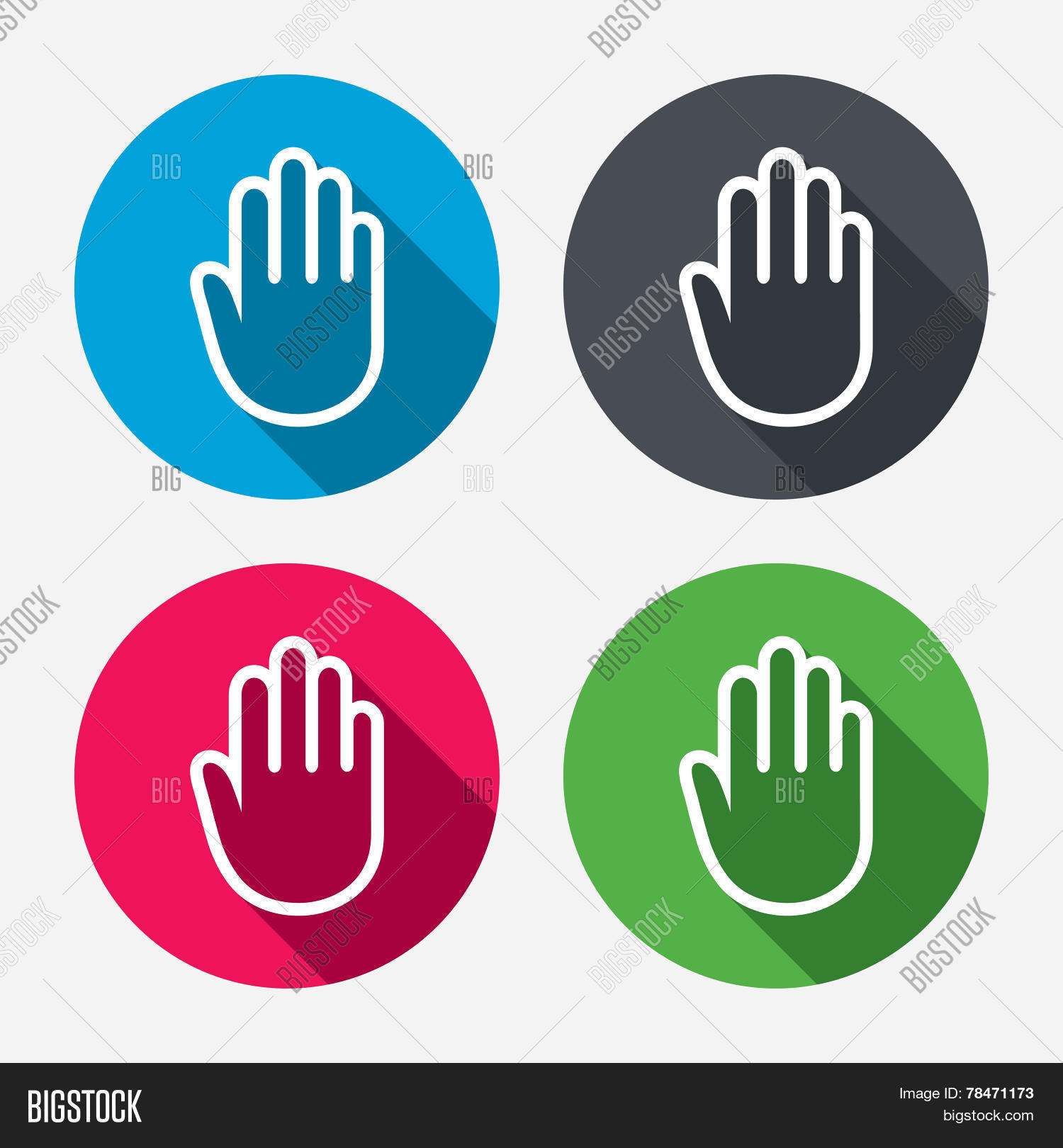Hand Sign Icon. No Vector & Photo (Free Trial) | Bigstock