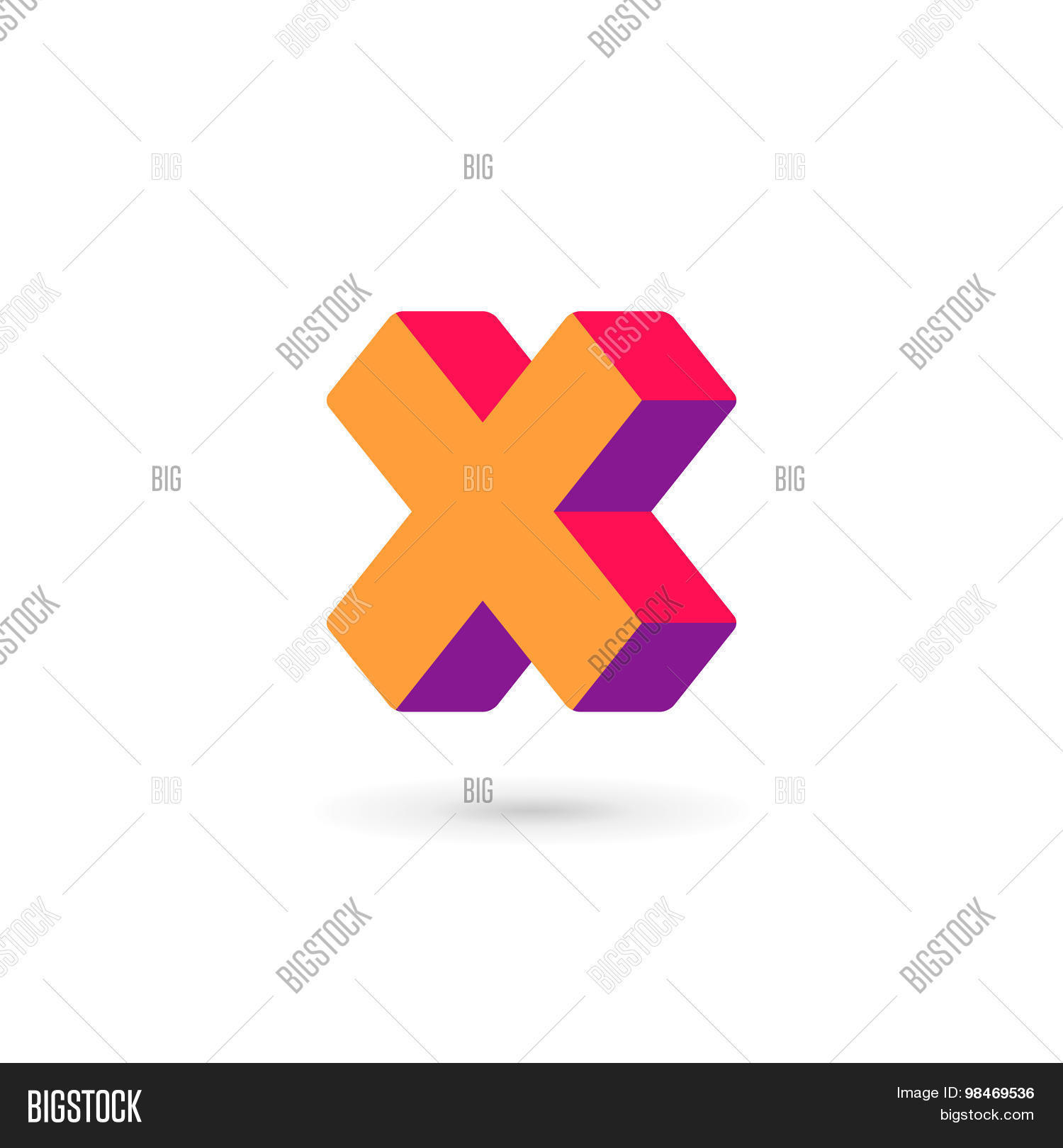 Letter X Cross Logo Vector & Photo (Free Trial) | Bigstock