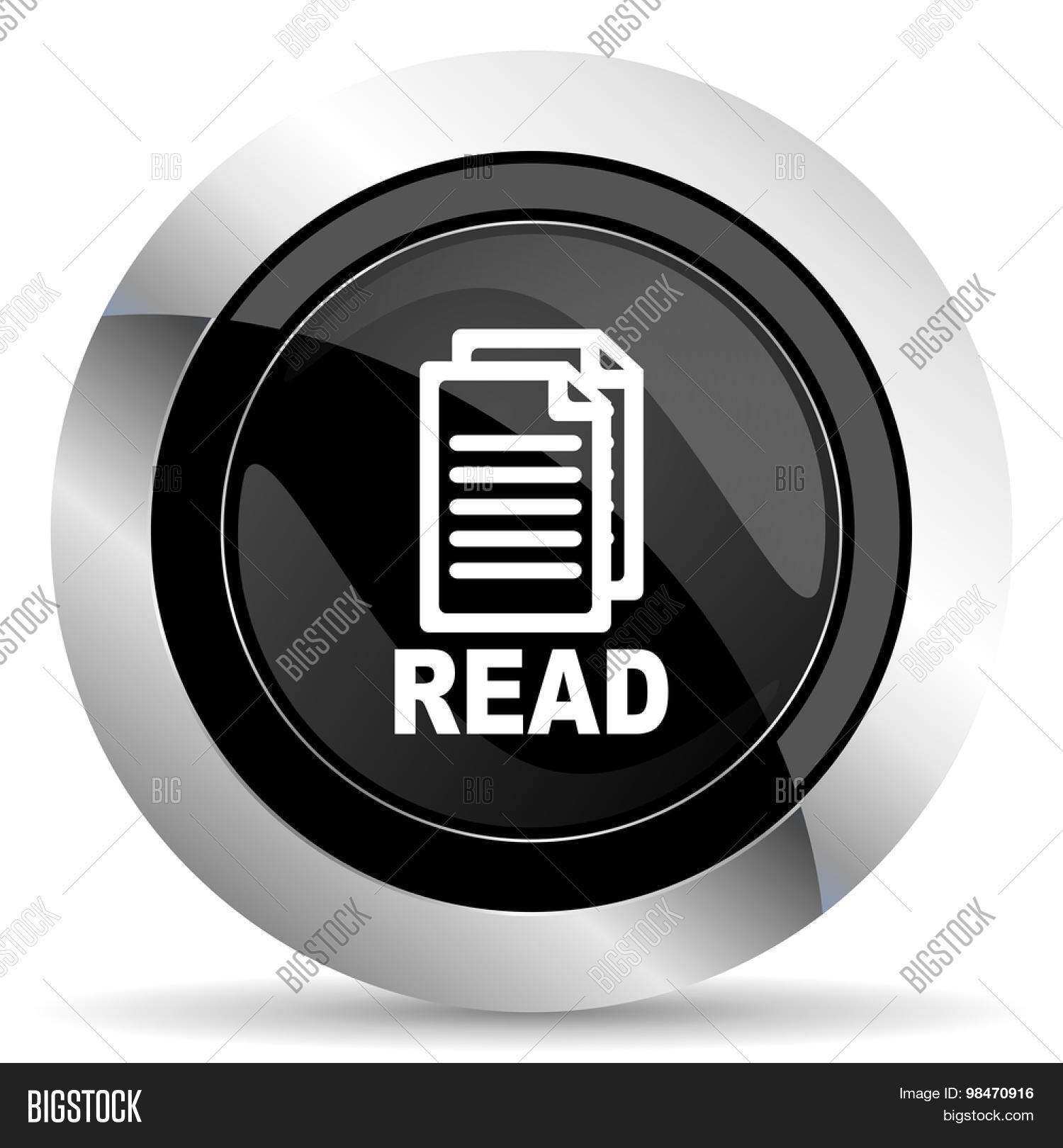 Read Icon, Black Image & Photo (Free Trial) | Bigstock