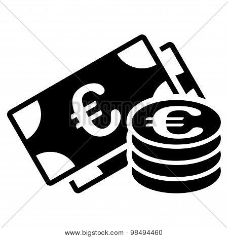Euro Cash Icon Vector & Photo (Free Trial) | Bigstock