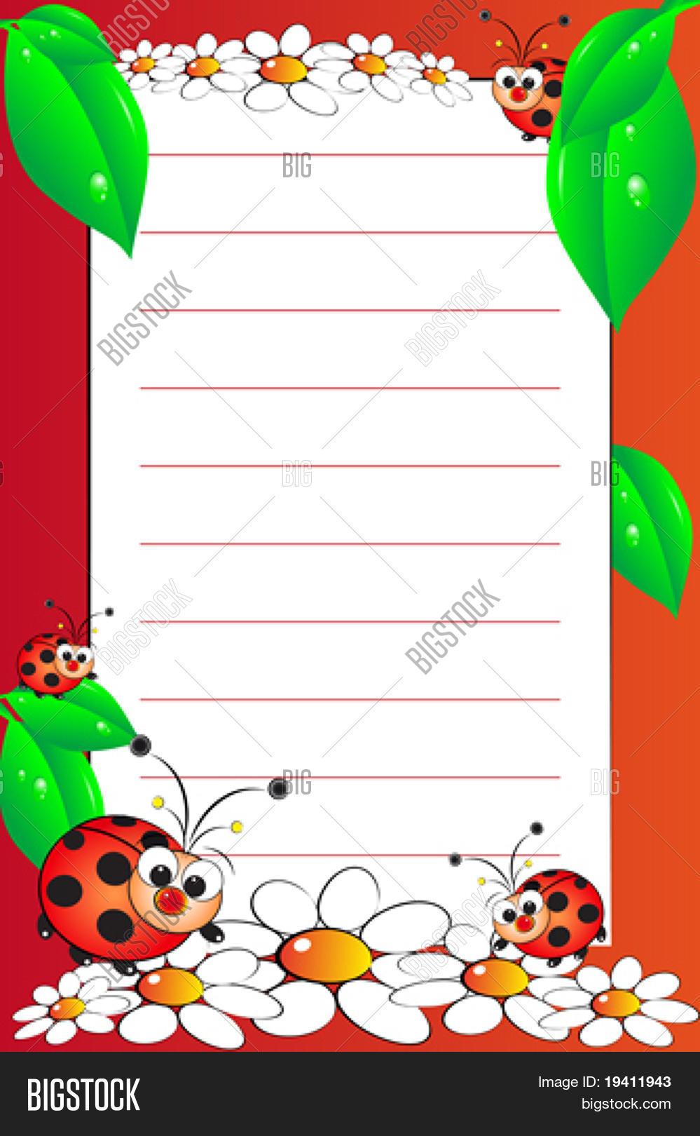 Kid Notebook Page Vector & Photo (Free Trial) | Bigstock
