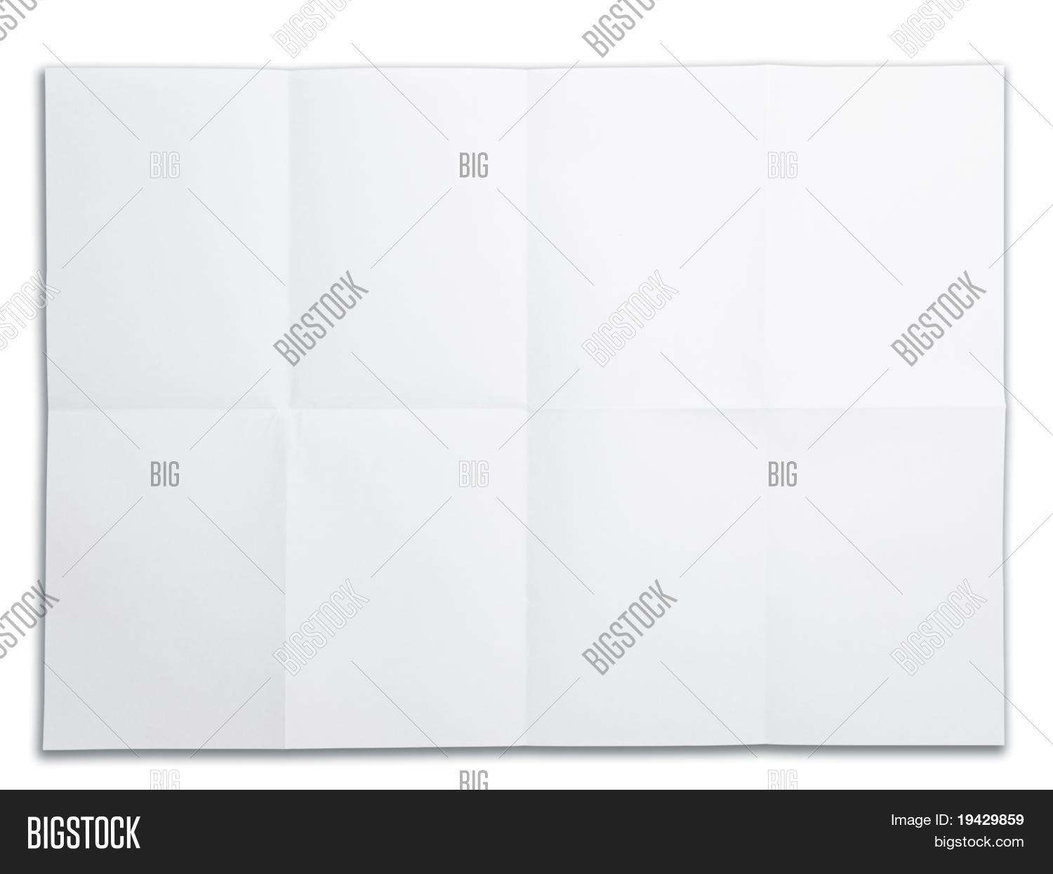 Blank Paper Fold Mark Image & Photo (Free Trial) | Bigstock