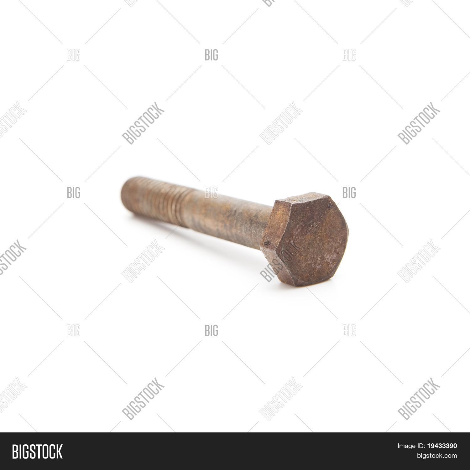 Old Bolt Isolated On Image & Photo (Free Trial) | Bigstock