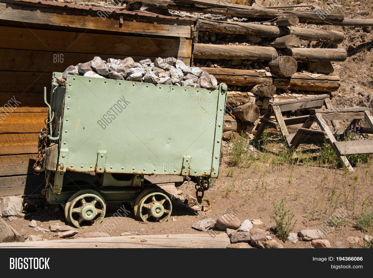 Historic Ore Cart Used Image & Photo (Free Trial) | Bigstock