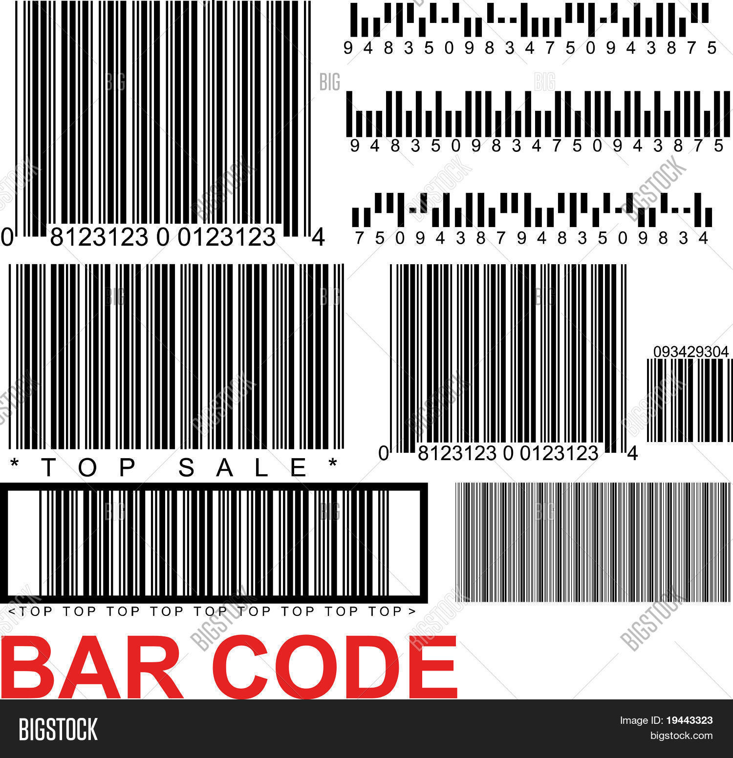 Types Random Barcodes Image & Photo (Free Trial) | Bigstock