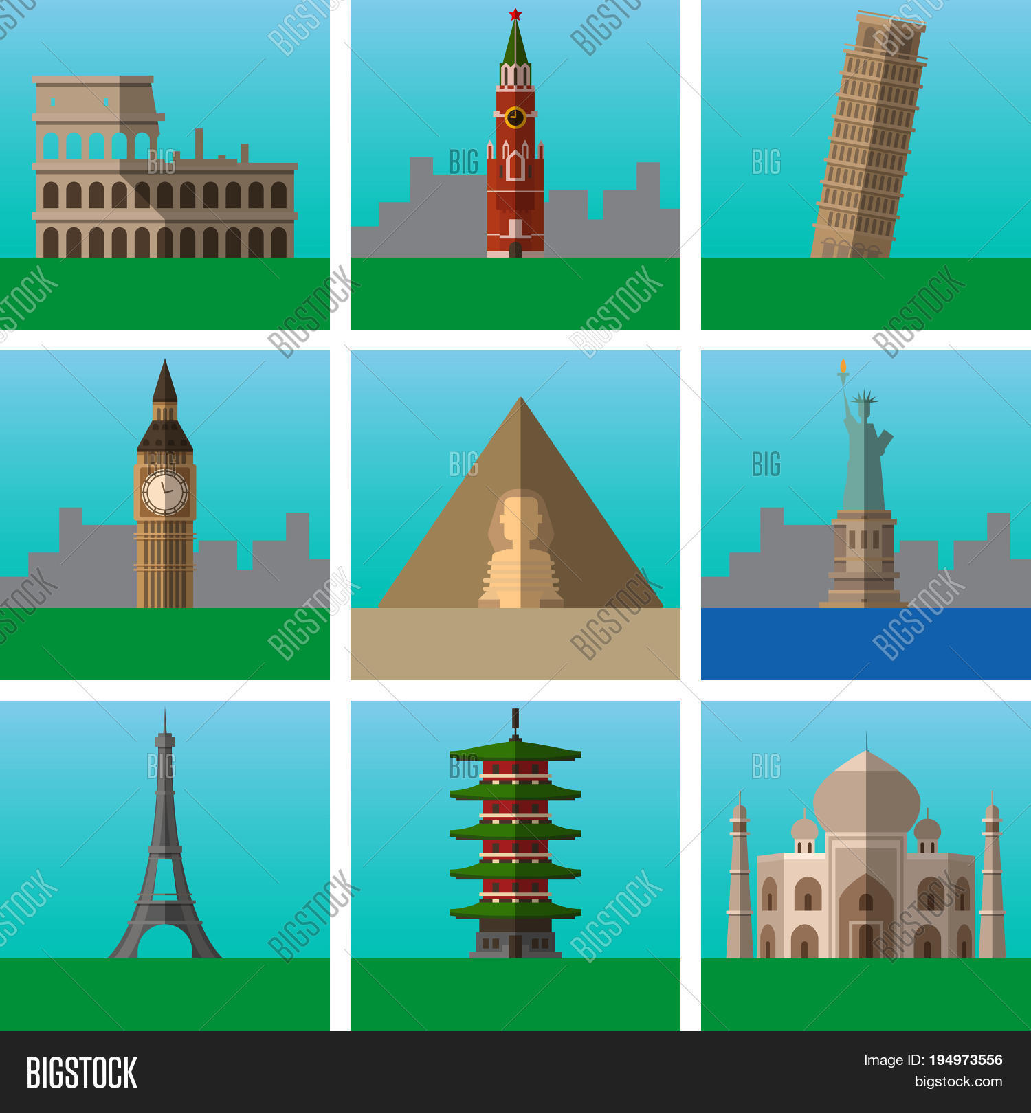 Famous Places Vector & Photo (Free Trial) | Bigstock