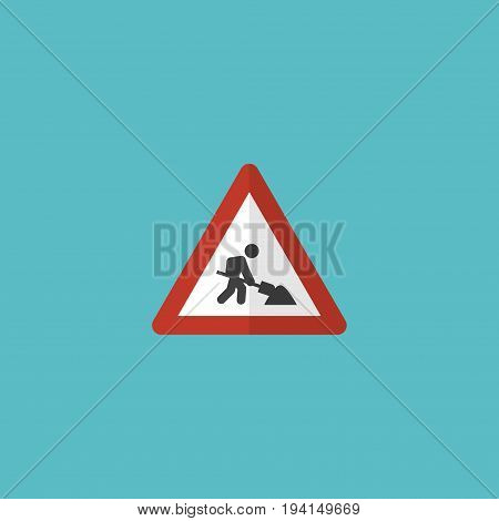 Flat Icon Workman Vector & Photo (Free Trial) | Bigstock