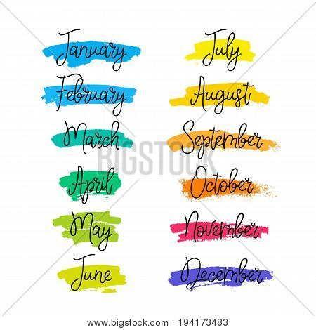 Months Year. Vector & Photo (Free Trial) | Bigstock