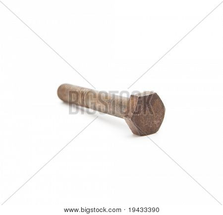 Old Bolt Isolated On Image & Photo (Free Trial) | Bigstock