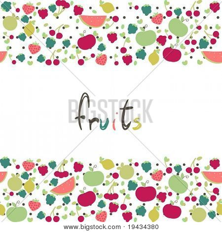 Fruit Design Borders Vector & Photo (Free Trial) | Bigstock