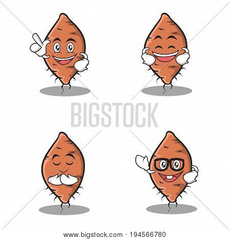 Set Yam Character Vector & Photo (Free Trial) | Bigstock