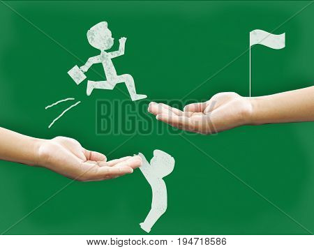 Hand Chalkboard Image & Photo (Free Trial) | Bigstock