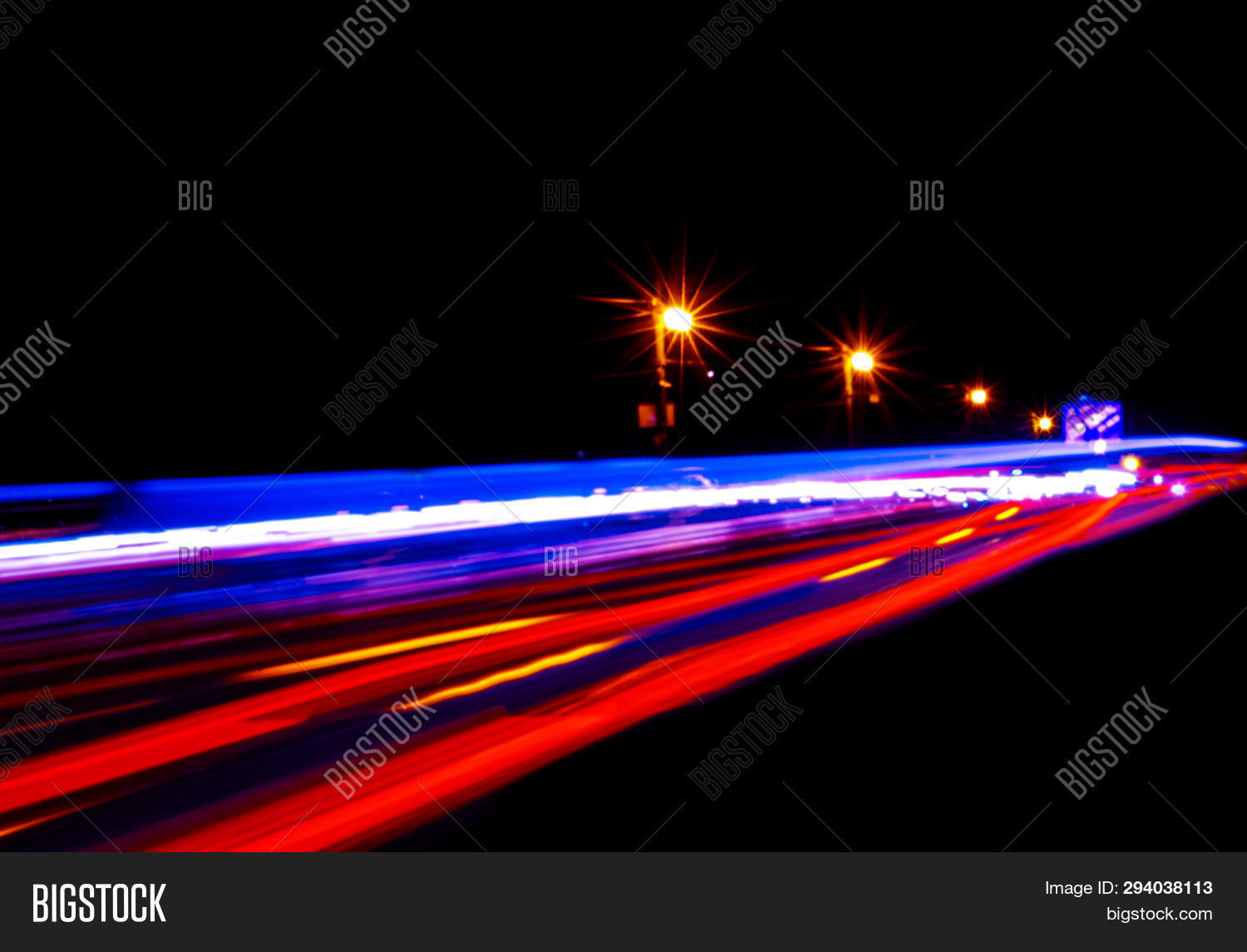 Cars Light Trails On Image & Photo (Free Trial) | Bigstock