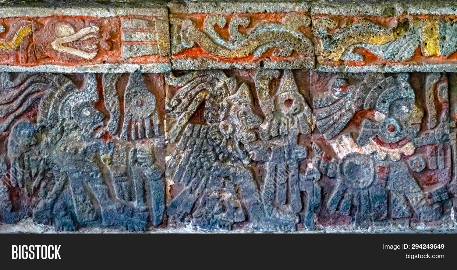 Ancient Carvings Aztec Image & Photo (Free Trial) | Bigstock