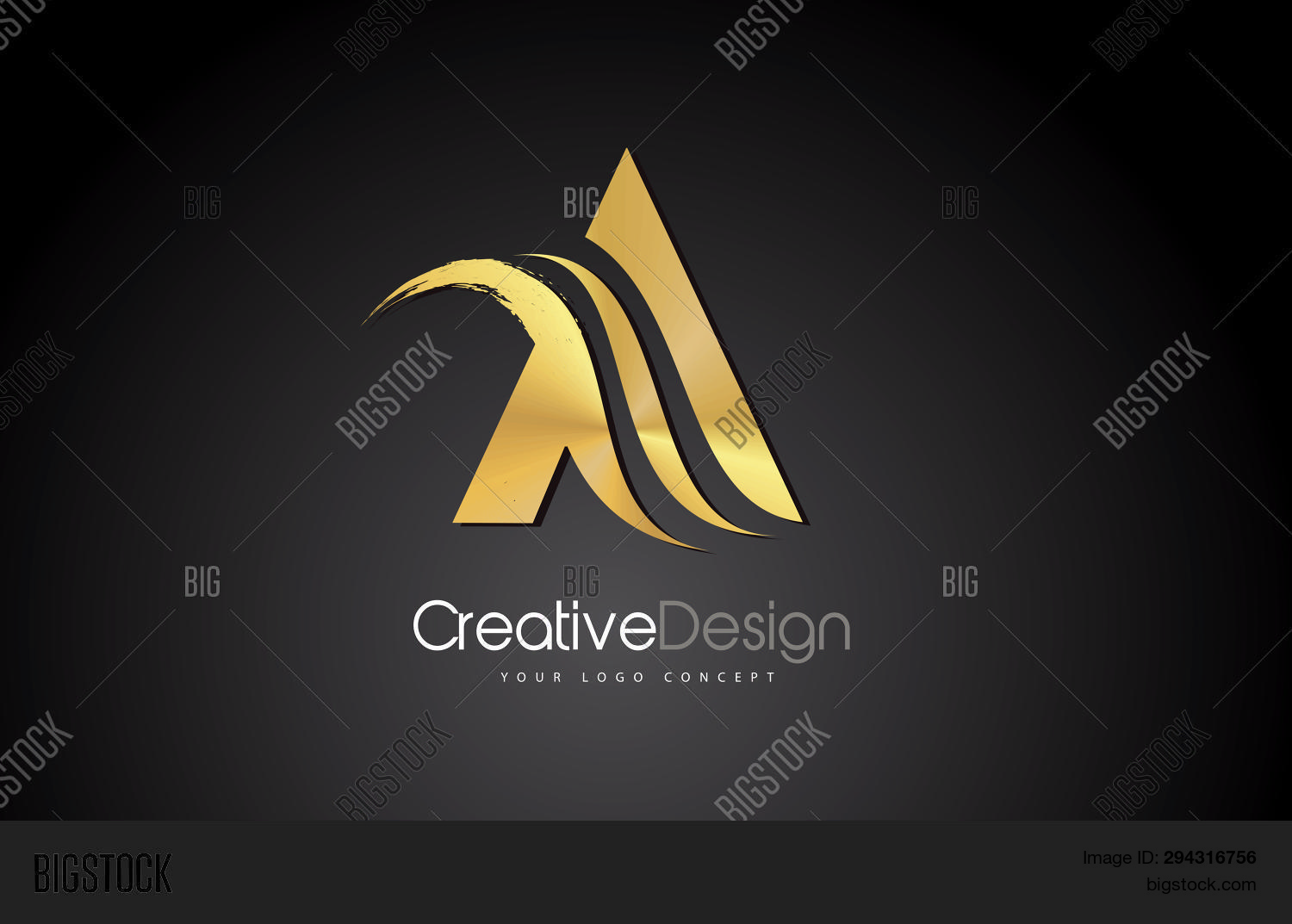 Gold Metal Letter Vector & Photo (Free Trial) | Bigstock