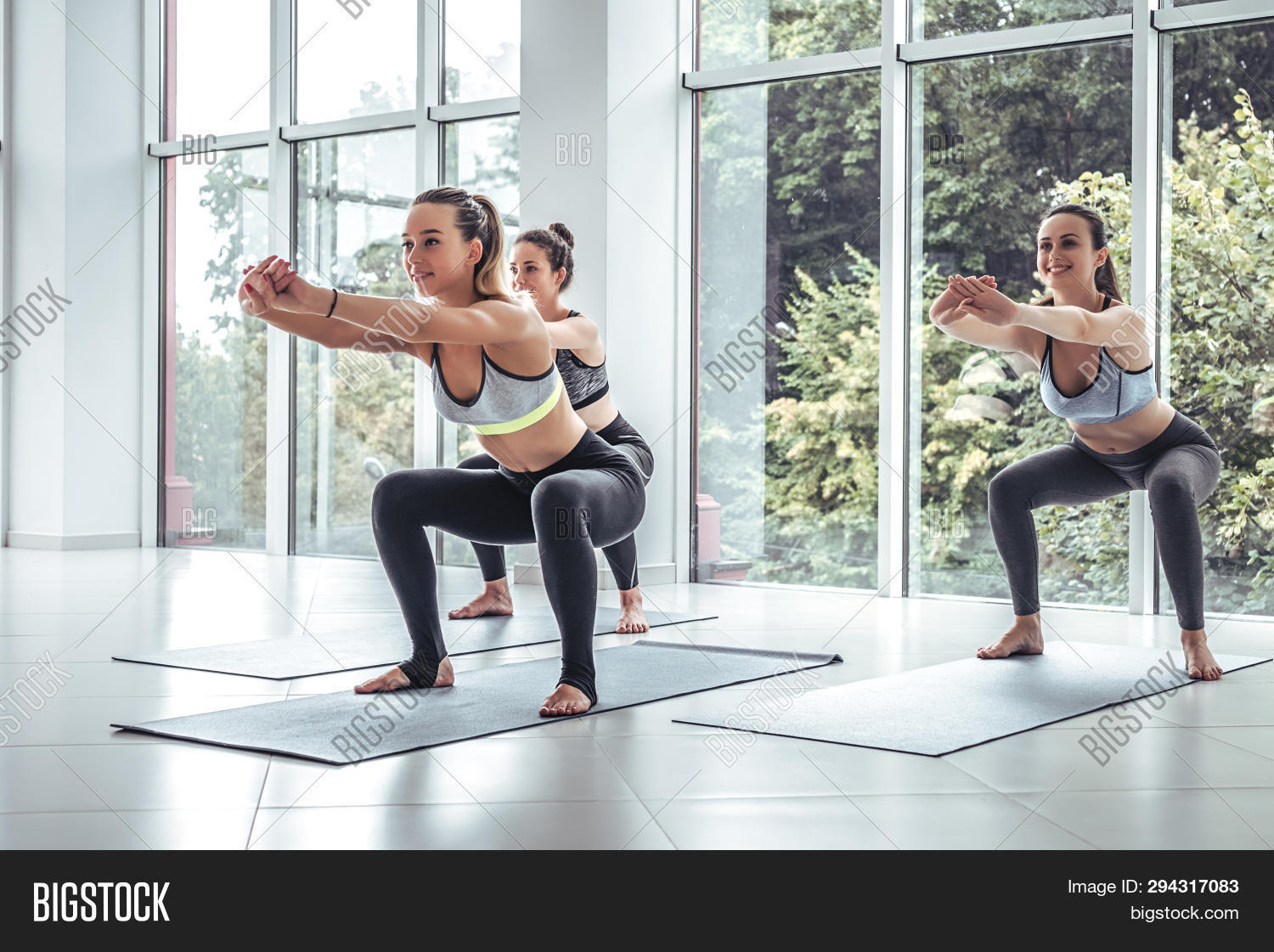 Team Yoga Class Female Image & Photo (Free Trial) | Bigstock