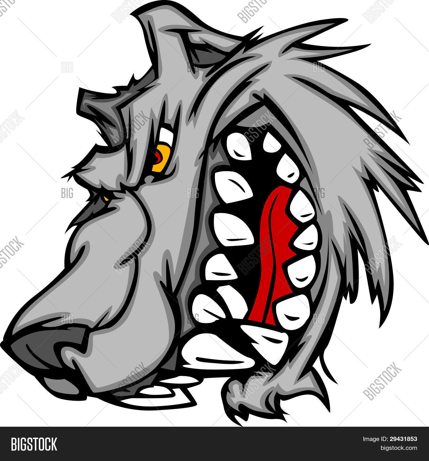 Wolf Mascot Vector Vector & Photo (Free Trial) | Bigstock