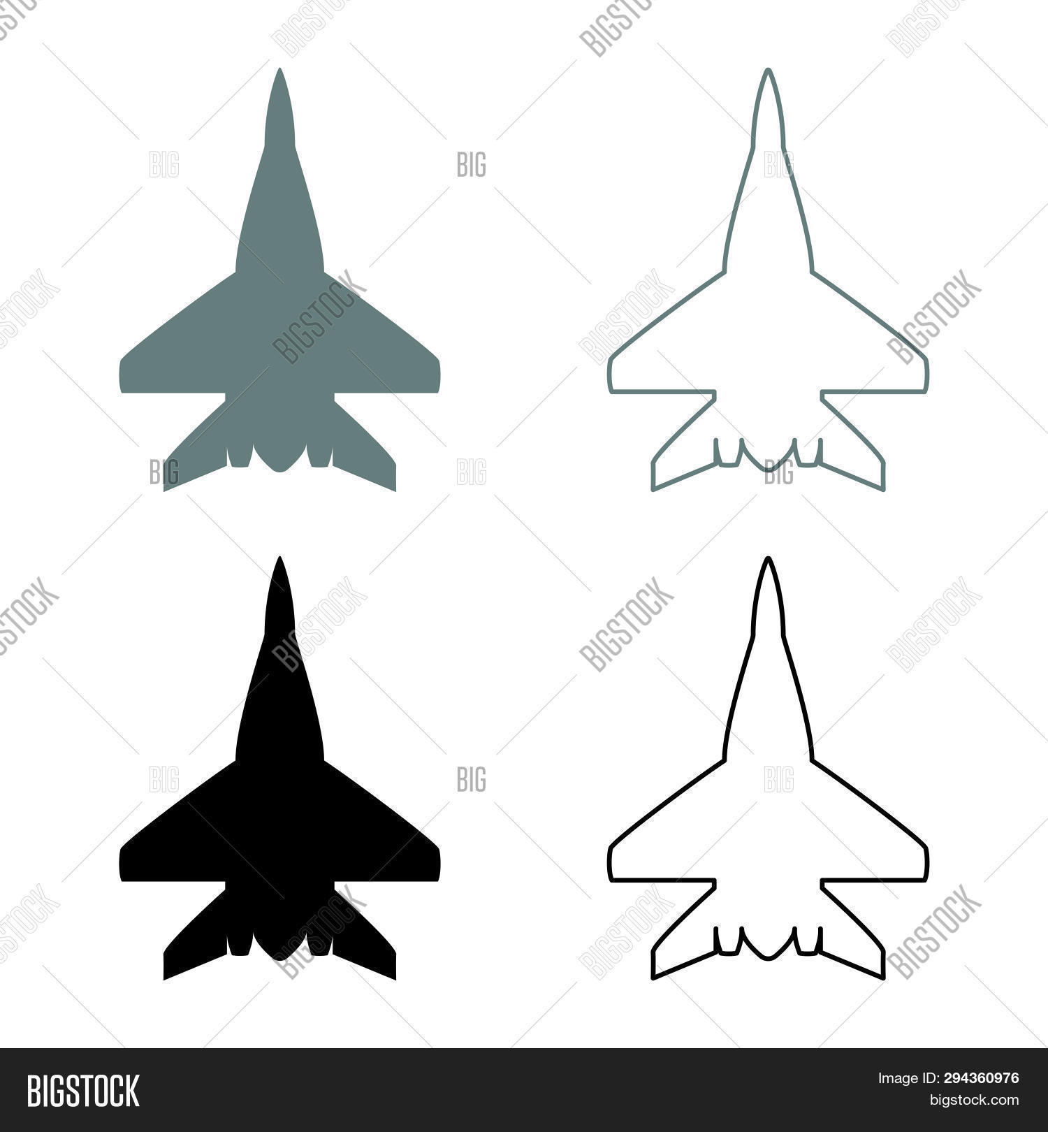 Fighter Plane Vector & Photo (Free Trial) | Bigstock