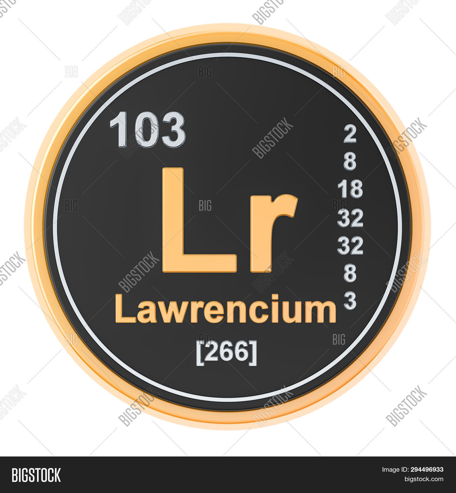 Lawrencium Lr Chemical Image & Photo (Free Trial) | Bigstock