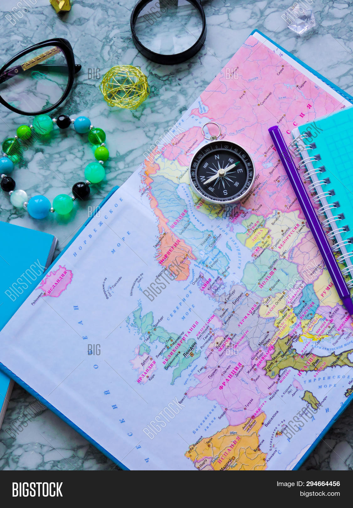 Top View Map Items. Image & Photo (Free Trial) | Bigstock